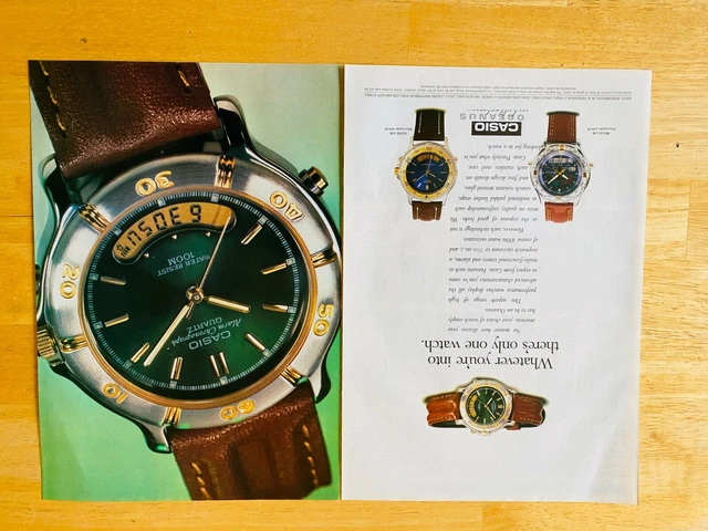CASIO WATCH OCEANUS Collection Poster Advert A4 Size X 2 E £1.99 ...