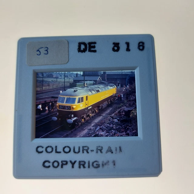 COLOUR-RAIL SLIDE REF DE316 BR HS4000 LNER 532 Barrow Hill shed 9/70 £2 ...