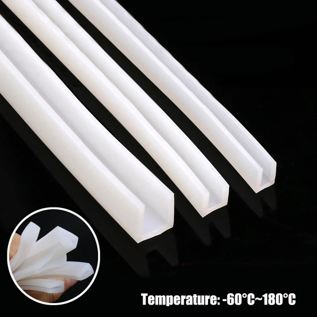 SILICONE RUBBER U Channel Table Edging Seal Strip Square Bumper ,Slot ...