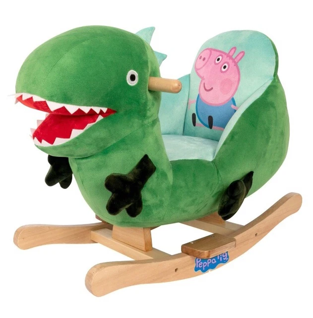 PEPPA PIG GEORGE Plush Rocker with Wooden Base - rocking chair £79.99 ...