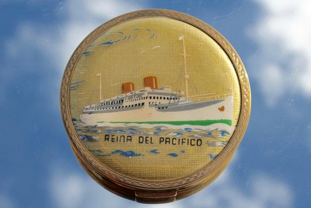 PACIFIC STEAM NAVIGATION Line Mv Reina Del Pacifico Stratton Art Deco ...