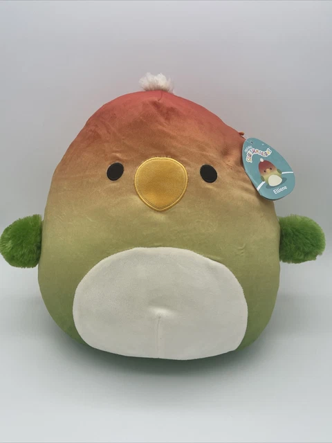 SQUISHMALLOWS ELLIENE THE Parrot Plush 12 Inch Squishy Stuffed Toy ...