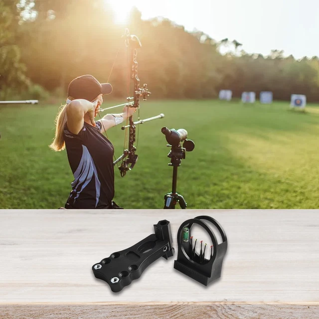 COMPOUND BOW AND arrow sight Bow Sight 5-pin Hunt Outdoor Attachment ...