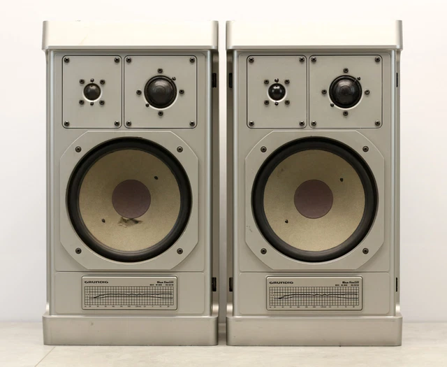 VINTAGE 1980ER JAHRE Grundig Box M 800 3-Wege Hifi Lautsprecher 60-90W ...