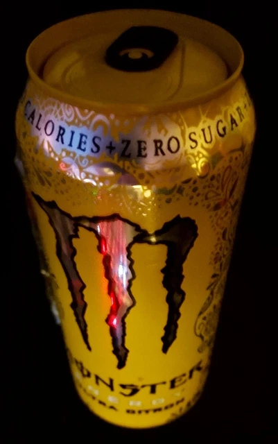 MONSTER ENERGY ULTRA Citron FULL CAN 16 oz. Sealed Yellow Top SKU 1114 ...