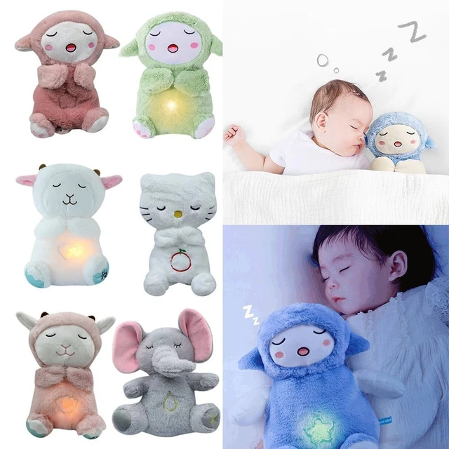 WITH BREATHING MOVEMENT and Music Plush Slumber Otter Toy Baby £16.75 ...