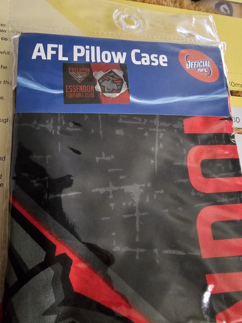 OFFICAL AFL ESSENDON Bombers Pillow Case - New In Packet - Free Postage ...