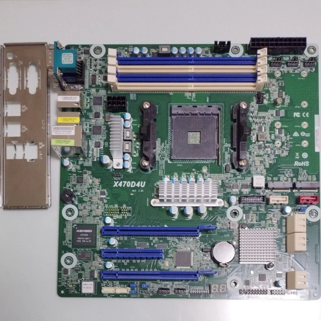 ASROCK RACK X470D4U Server MB Green Socket Type Tested £179.03 ...