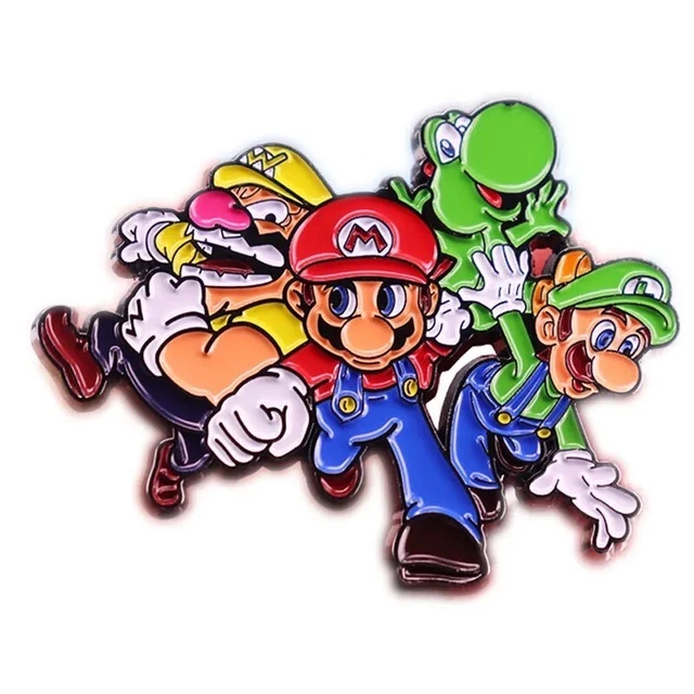 Super Mario Bros Enamel Pin Badge Mario Yoshi Luigi Wario Metal Pin Uk Seller £999 Picclick Uk