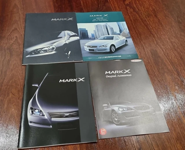JDM TOYOTA MARK X Brochure Catalog Set 2 $60.00 - PicClick AU