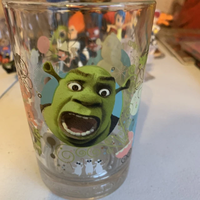 MCDONALDS SHREK THE Third Glass Cup Shrek DreamWorks 2007 Collectible ...
