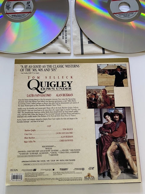 QUIGLEY DOWN UNDER Tom Selleck Deluxe Letter-Box Laser Double Disc ...