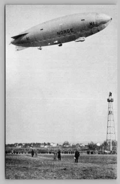 NORGE SEMI-RIGID AIRSHIP N1 1st Aircraft North Pole in Flight Vtg ...