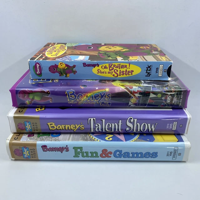 BARNEY VHS LOT - Great Adventure, Fun & Games, Talent Show, She’s My ...