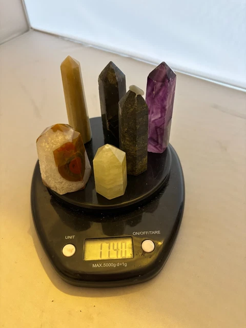 JOB LOT CRYSTAL Towers 1740g purple Tower slight damage to base £26.72 ...
