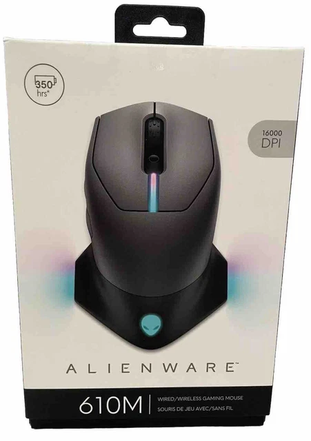 ALIENWARE AW610M WIRED wireless Gaming Mouse 16000 DPI NIB $77.77 ...