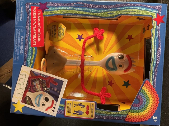 DISNEY STORE PIXAR Toy Detector Forky Talking Interactive Action Figure ...