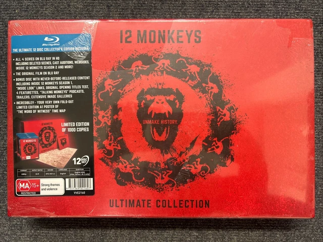 12 MONKEYS COMPLETE Deluxe Box Set All 4 Series plus film BLU RAY Region free £69.99 - PicClick UK