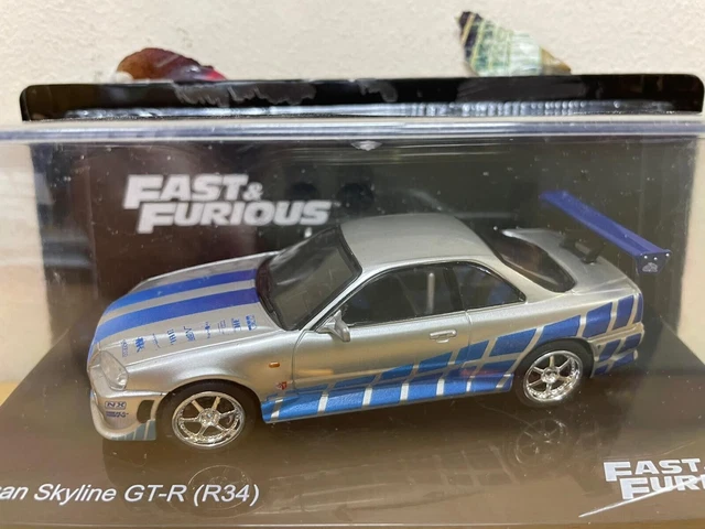 NISSAN SKYLINE GT-R R34 1990 1/43 Fast & Furious Car #2 .es EUR 18,00 ...