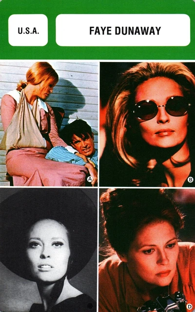 FICHE CINEMA : Actrices : Faye Dunaway (1966-78) EUR 1,00 - PicClick FR