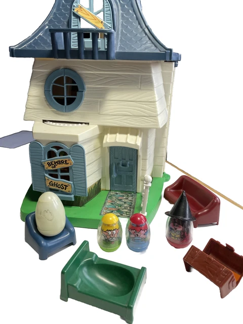 VINTAGE 1976 WEEBLES Haunted House With Weebles Ghost Witch Hat $199.00 ...