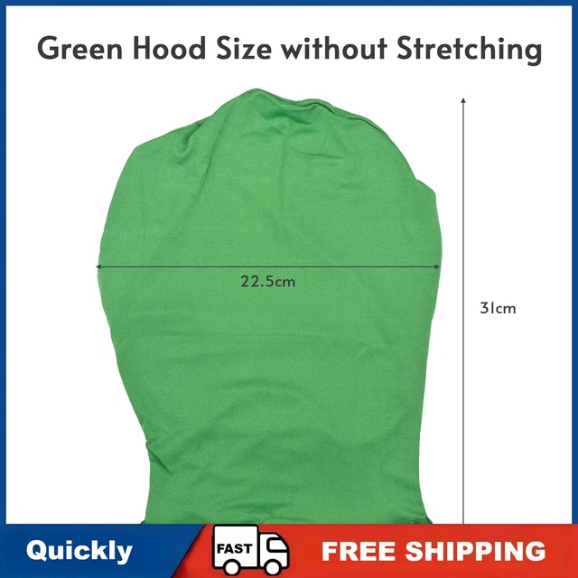 CHROMA GREEN SCREEN Mask Gloves & Hood for Photography Video & Virtual ...