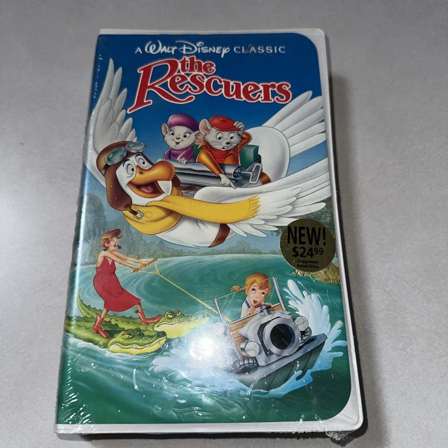 WALT DISNEY CLASSIC The Rescuers (VHS, 1992) Rare Black Diamond NEW ...