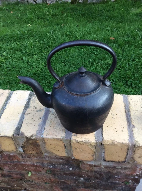 ANTIQUE BALDWIN 6 Pint Cast Iron Gypsy Kettle £145.00 - PicClick UK