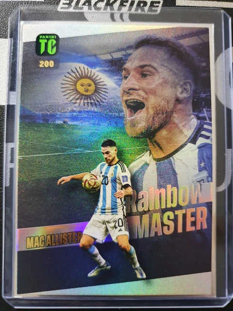 PANINI TOP CLASS 2023 Argentina Alexis Mac Allister Rainbow Master Card ...