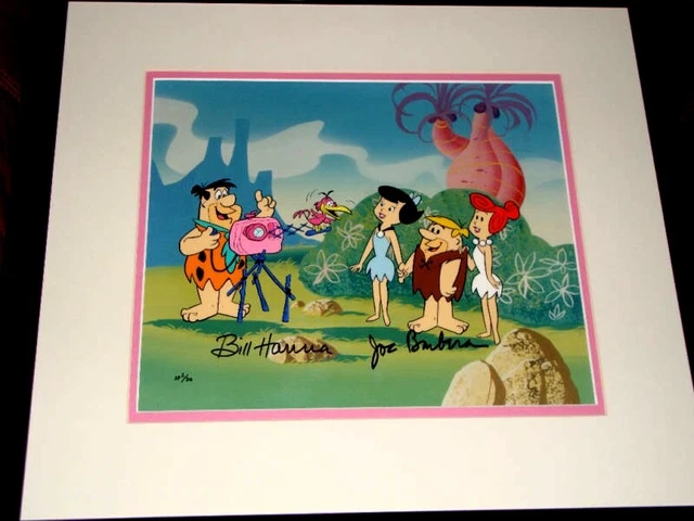 FLINTSTONES CEL HANNA Barbera Signed Freds Photo Op Rare Artist Proof Number 2 EUR 1.857,94 ...