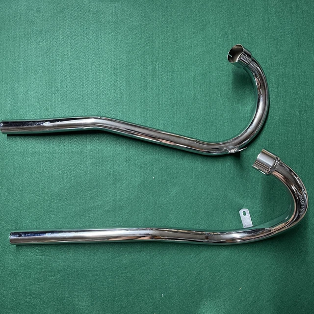 TRIUMPH T120C DUPLEX High Level Exhaust Pipes Pre Unit 4177 4178 70 ...