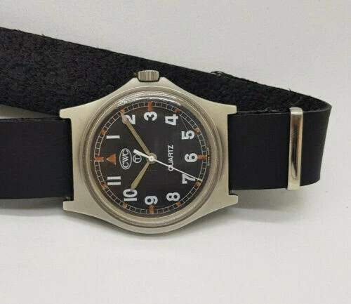 RARE 1990 CWC British Military, Original Black Dial, Quartz Man's Watch ...