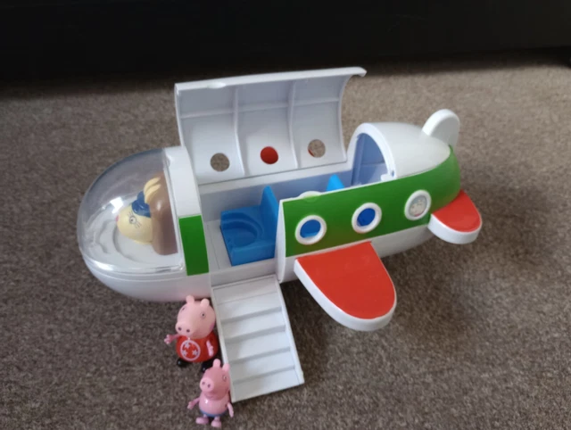 PEPPA PIG AEROPLANE 2 Figure Bundle Peppa And George Air Peppa Jet £4. ...