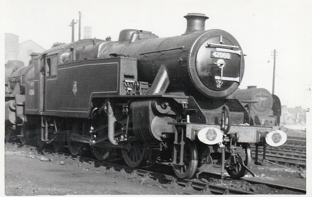 EX LMS CLASS 4MT 2-6-4T No 42060 @ POLMADIE MPD 30/9/55 R/PHOTO £1.99 ...