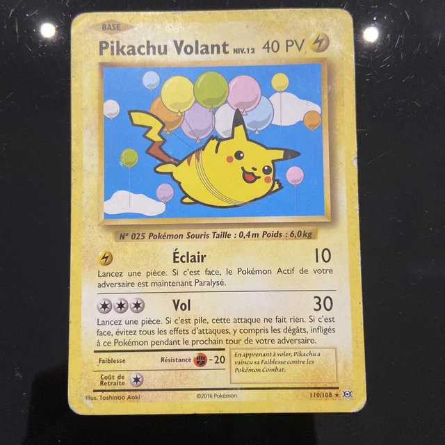 CARTE POKÉMON - Pikachu Volant Commune - 110/108 - 2016 - FR EUR 1,00 - PicClick FR