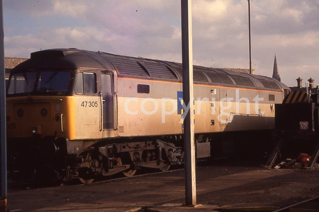 ORIGINAL 35MM DIESEL Railway Slide 47305 Exeter TMD 1991 £1.25 ...