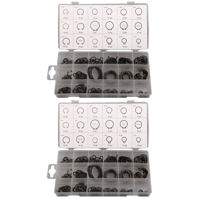 2 BOXES C-TYPE Carbon Steel Retaining Ring Circlip External Snap £27.68 ...