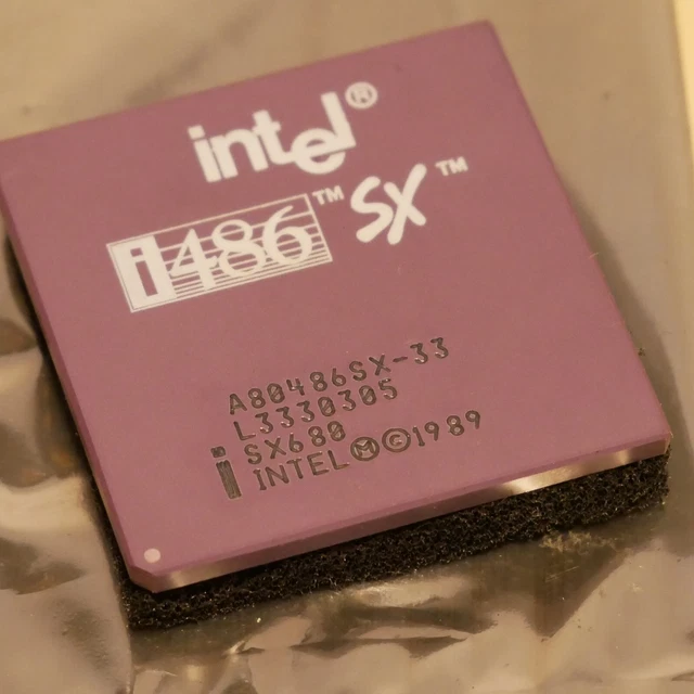 CPU INTEL 486 SX 33 MHz A80486SX-33 SX680 De Colección Probada y ...