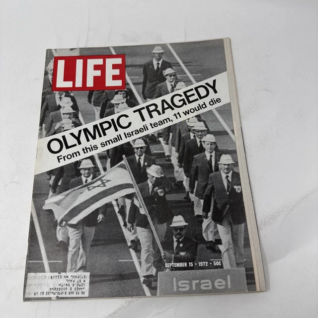 LIFE MAGAZINE SEPTEMBER 15, 1972 Olympic Tragedy Israel Killings Vg £4. ...