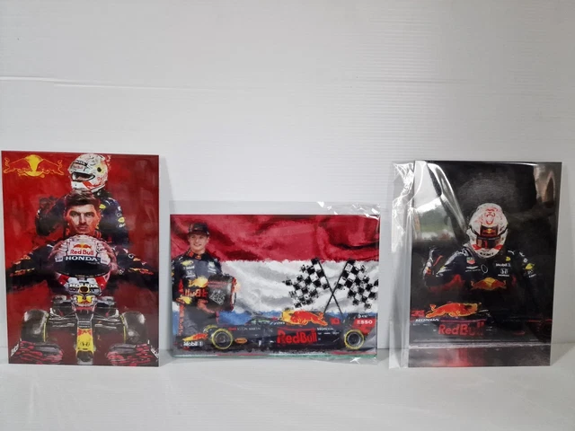 3X MAX VERSTAPPEN Formula One F1 Custom Metal Signs/Pictures 27.5cm ...