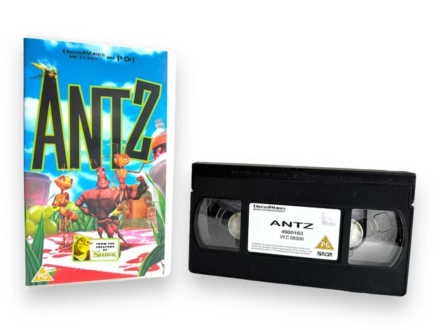 ANTZ VHS /PAL Video Tape Cassette Retro Dreamworks 1998 Animation Woody ...