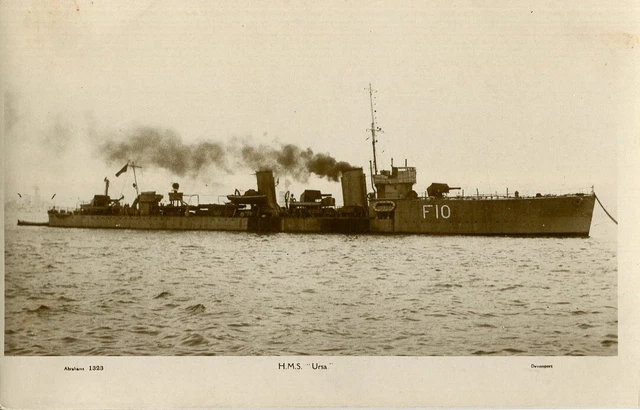 HMS URSA 1917 Royal Navy WWI destroyer Admiralty Modified R-class ...