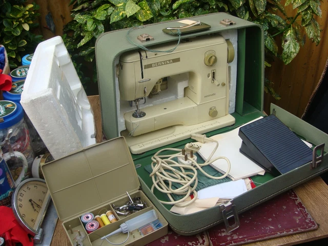 VINTAGE OLD Swiss Electric Bernina Sewing Machine Model 707 See Video ...