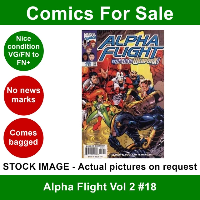 MARVEL ALPHA FLIGHT Vol 2 #18 comic VG/FN+ 01 January 1999 EUR 4,65 ...