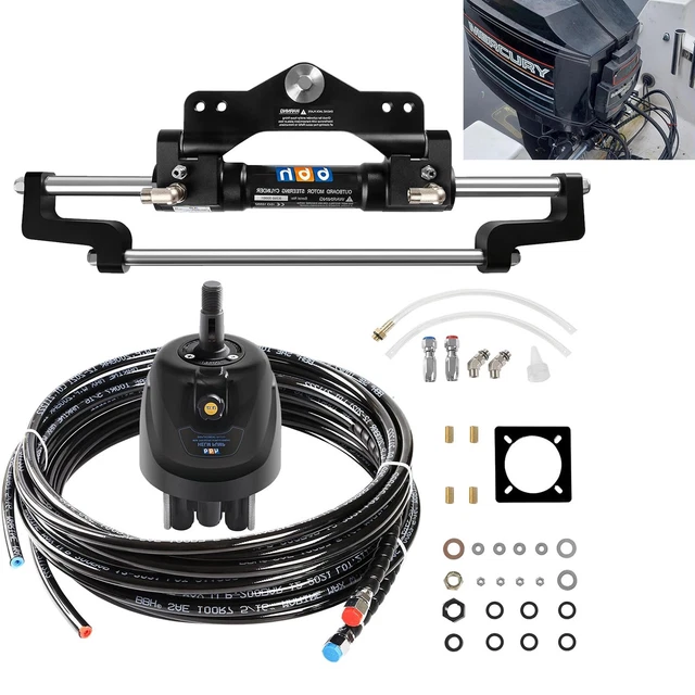 FOR SEASTAR HYDRAULIC Steering Kit Teleflex 350 HP Boat Cylinder Helm ...