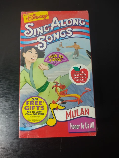 DISNEY SING ALONG Songs - Mulan: Honor To Us All (VHS, 1998) SEALED ...