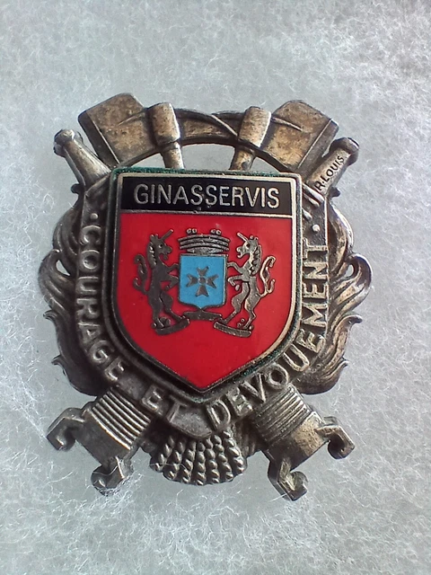 INSIGNE POMPIERS - POM 154 - SAPEURS POMPIERS GINASSERVIS EUR 8,00 ...