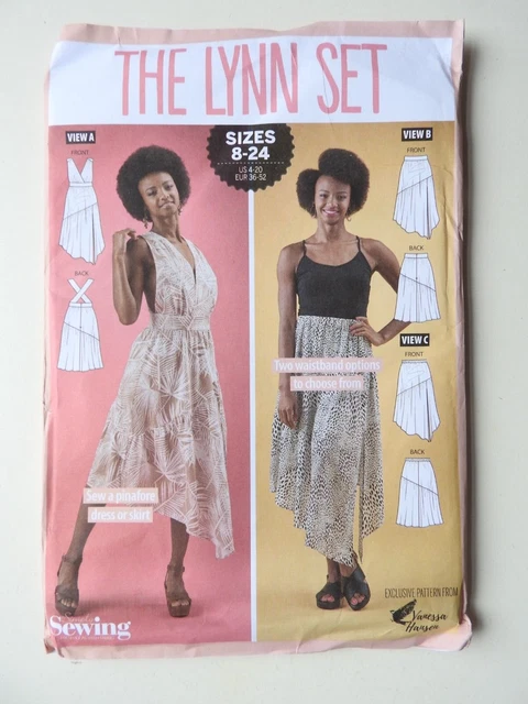 SIMPLY SEWING pattern The Lynn Set - Dress & Skirt sz 8 to 24 NEW ...