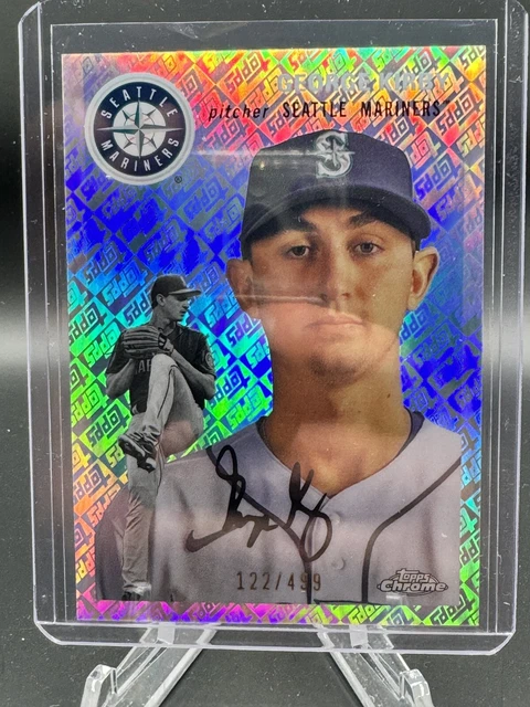 RÉFRACTEUR CHROME PLATINE COMME NEUF 2023 TOPPS /499 GEORGE KIRBY ...