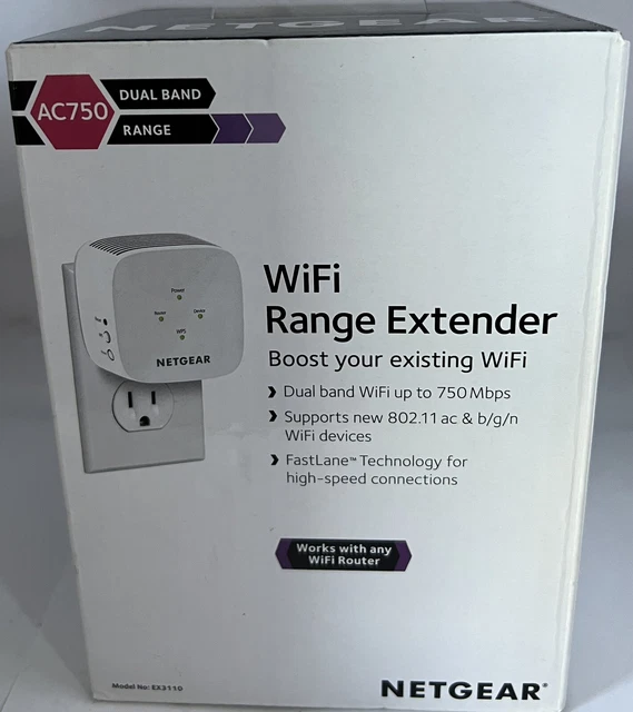 EXTENSOR WIFI PLUGIN Netgear 750 MP Usado Funcionando EUR 13,85 ...